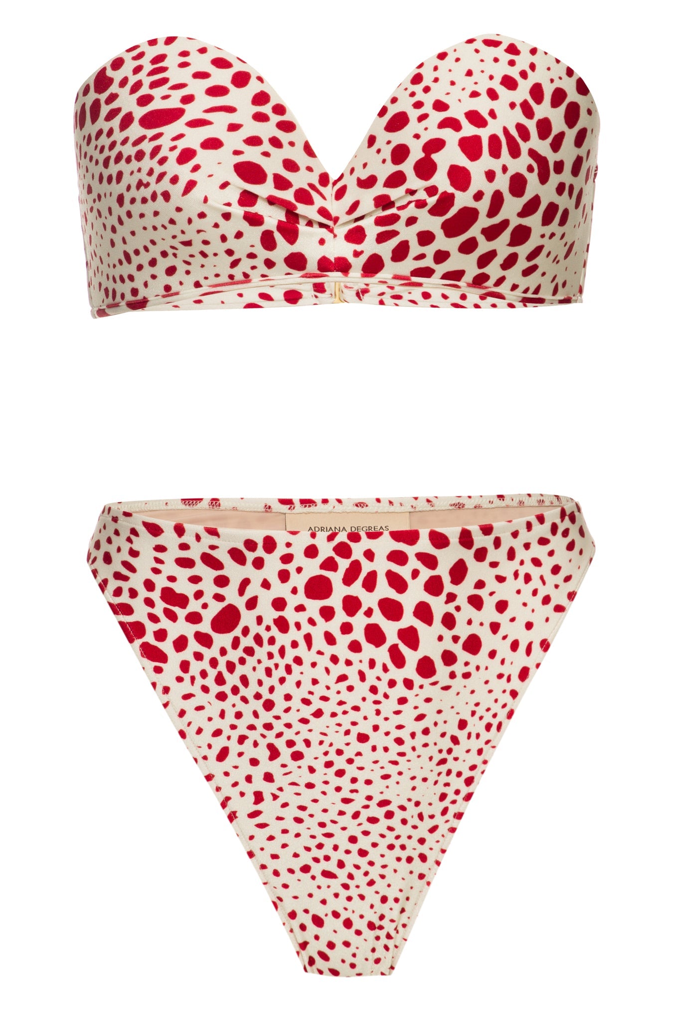 Serpent High-Leg Strapless Bikini – Adriana Degreas International